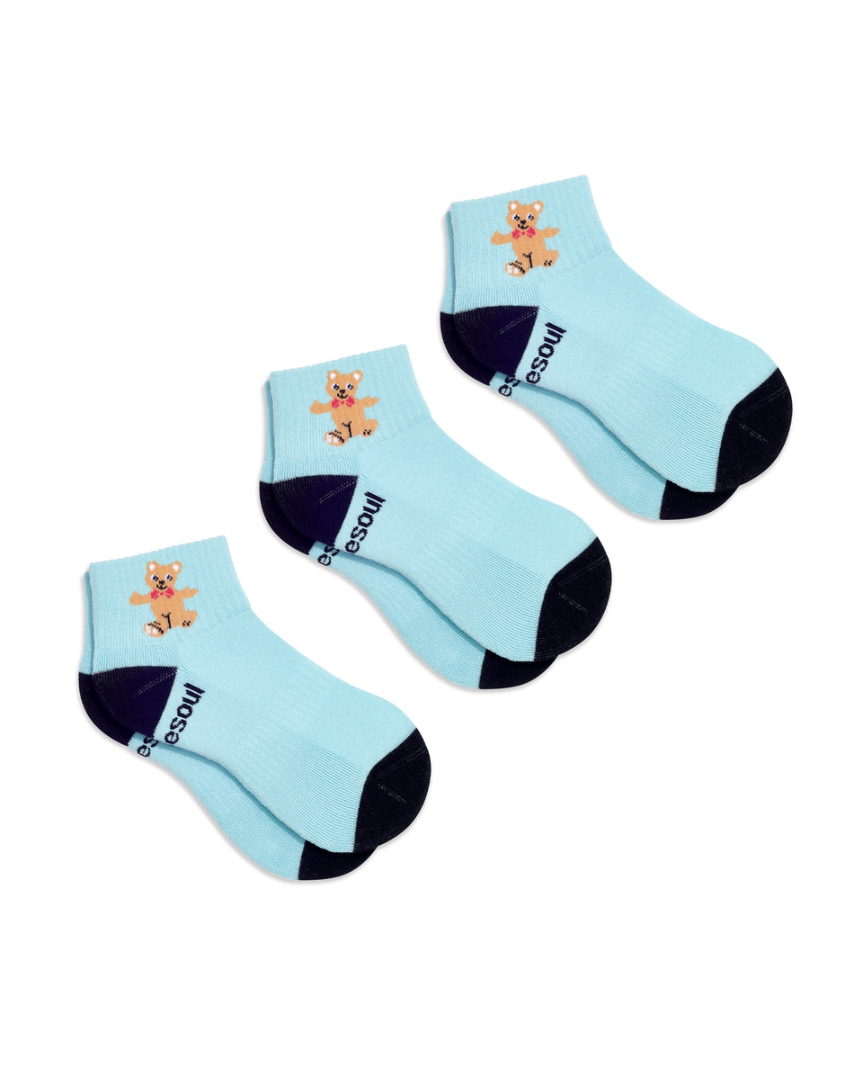 Ella Quarter Sock 3 Pack Solid – doublesoul